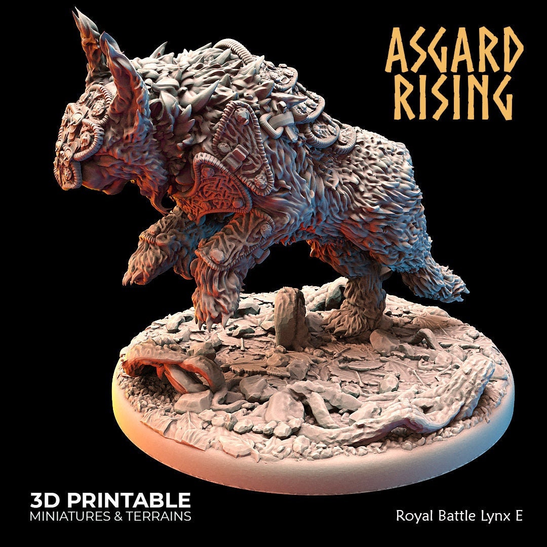 Royal Battle Lynx E - Asgard Rising - Wargaming D&D Dnd - Etsy