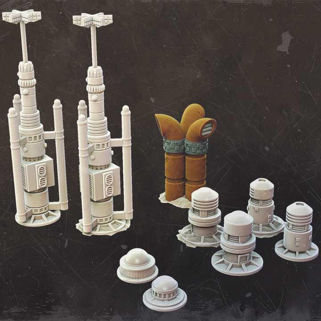 Water Farming Equipment - Mos Jemra - Multiverse - Terrain Wargaming D ...