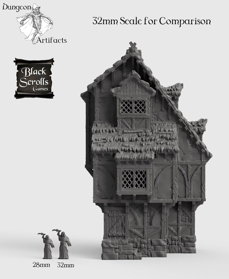 Medieval Home - 15mm 28mm 32mm City of Tarok Wargaming Terrain Scatter ...