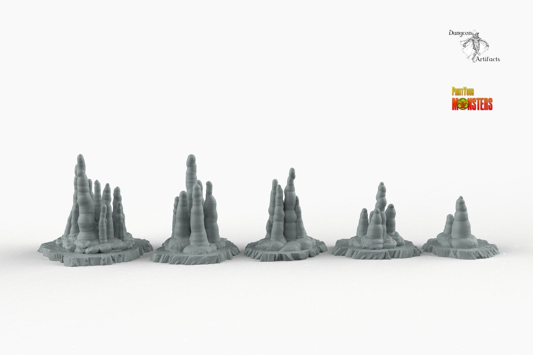 Ice Stalagmites - Print Your Monsters Fantastic Plants and Rocks Resin ...