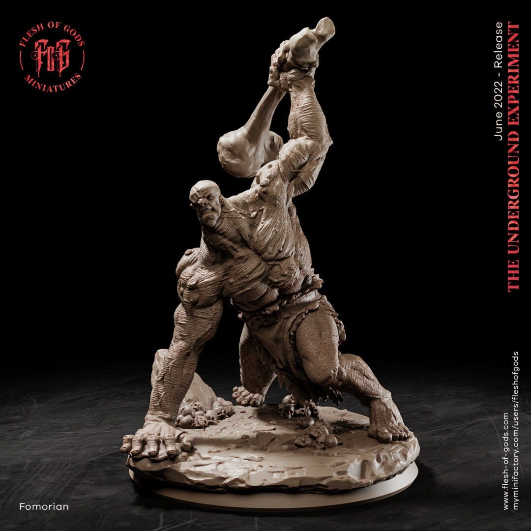 Fomorian Giant - the Underground Experiment - Flesh of Gods Wargaming D ...
