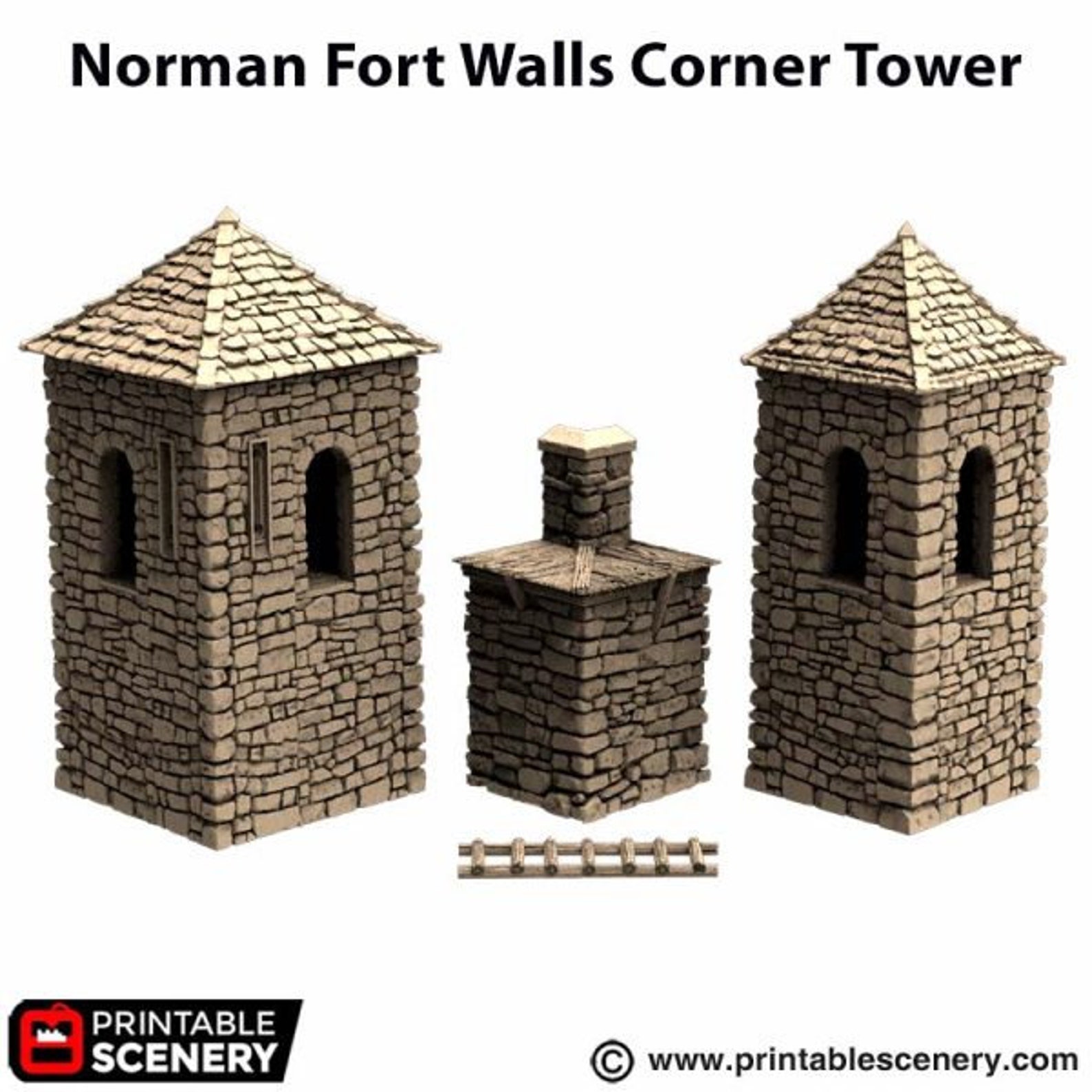 Norman Fort Walls Corner Towers King and Country - Etsy