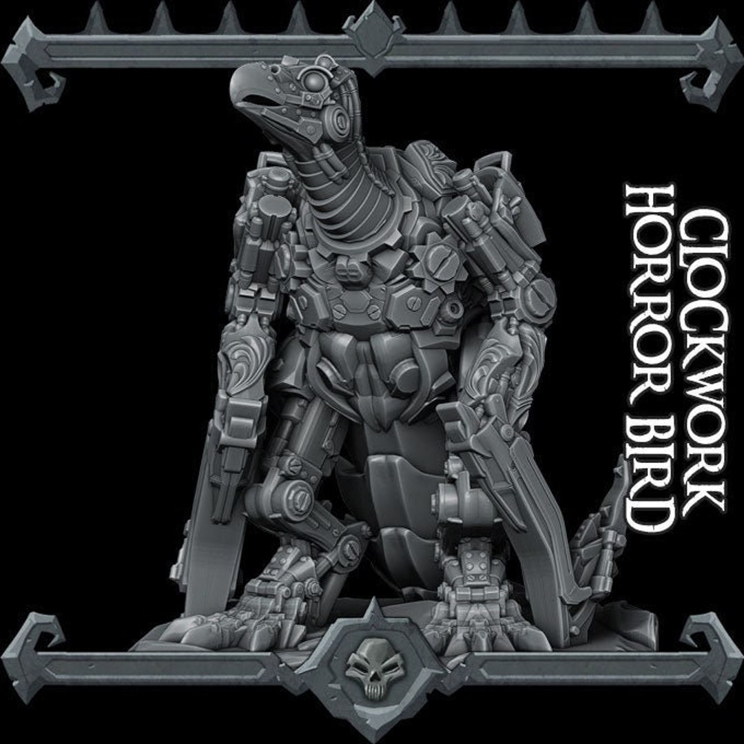 Clockwork Horror Bird - Rocket Pig Wargaming D&D Dnd - Etsy