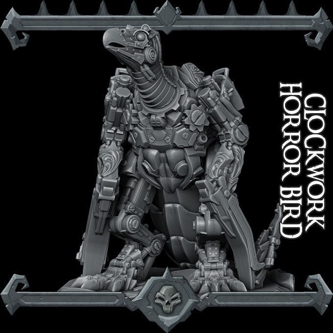 Clockwork Horror Bird - Rocket Pig Wargaming D&D Dnd - Etsy