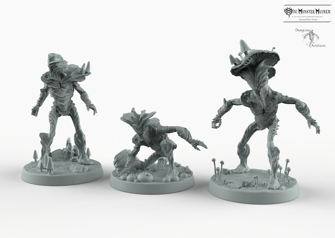 Myconid Watchers - Mushroom People Mini Monster Mayhem Wargaming ...
