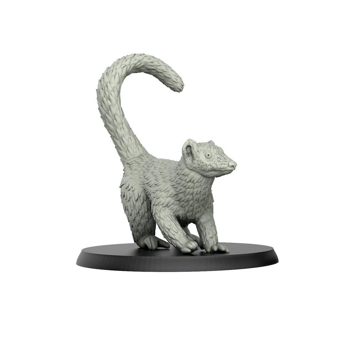 Lemur Wild Animals 3D IP Studios Terrain Wargaming D&D Dnd 28mm 32mm ...