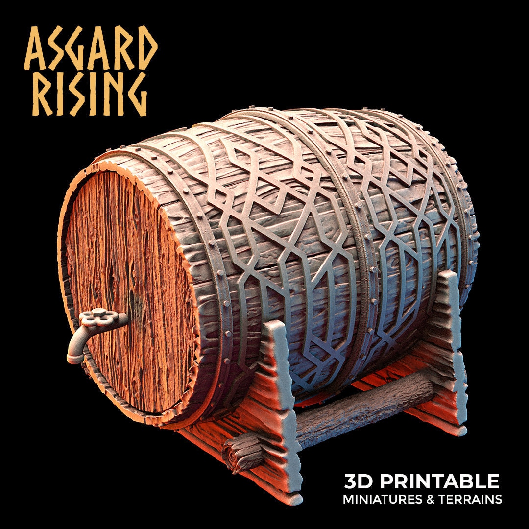 Dwarven Brewery Big Barrel Set Asgard Rising Wargaming D&D - Etsy