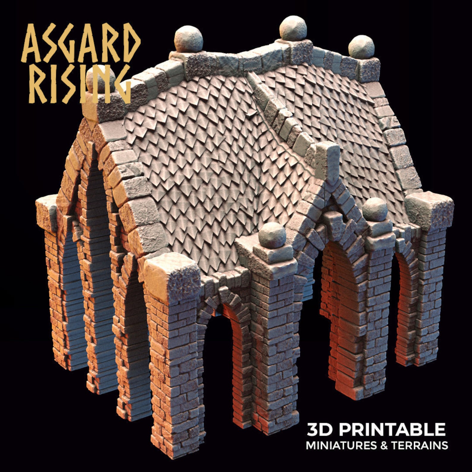 Mausoleum Buildings Set Asgard Rising Wargaming D D Dnd - Etsy