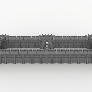 Sithic Fortified Walls Perimeter 15mm 28mm 32mm Printable Scenery ...