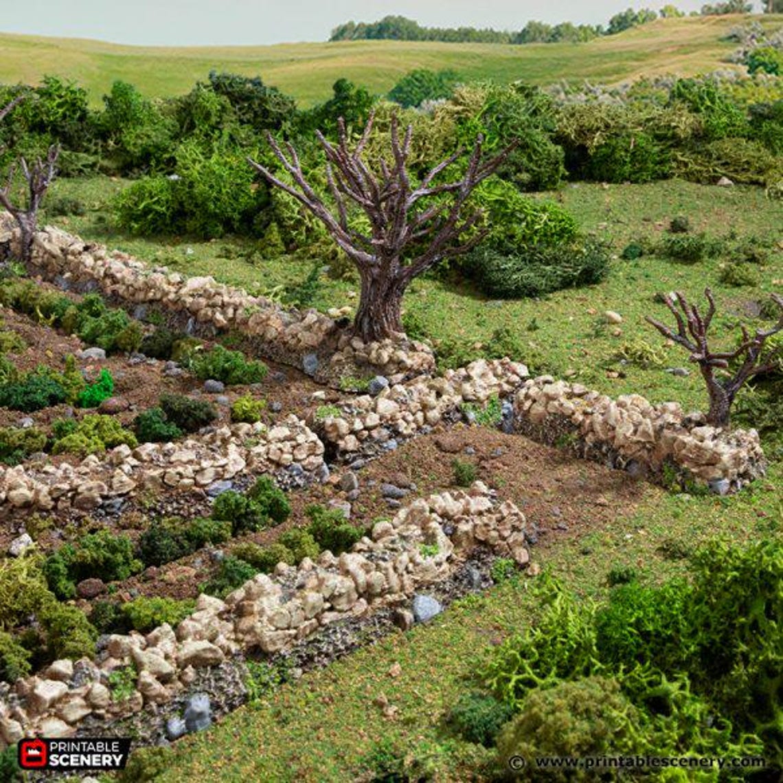 Winter Bocage - King and Country - Printable Scenery Terrain Wargaming ...