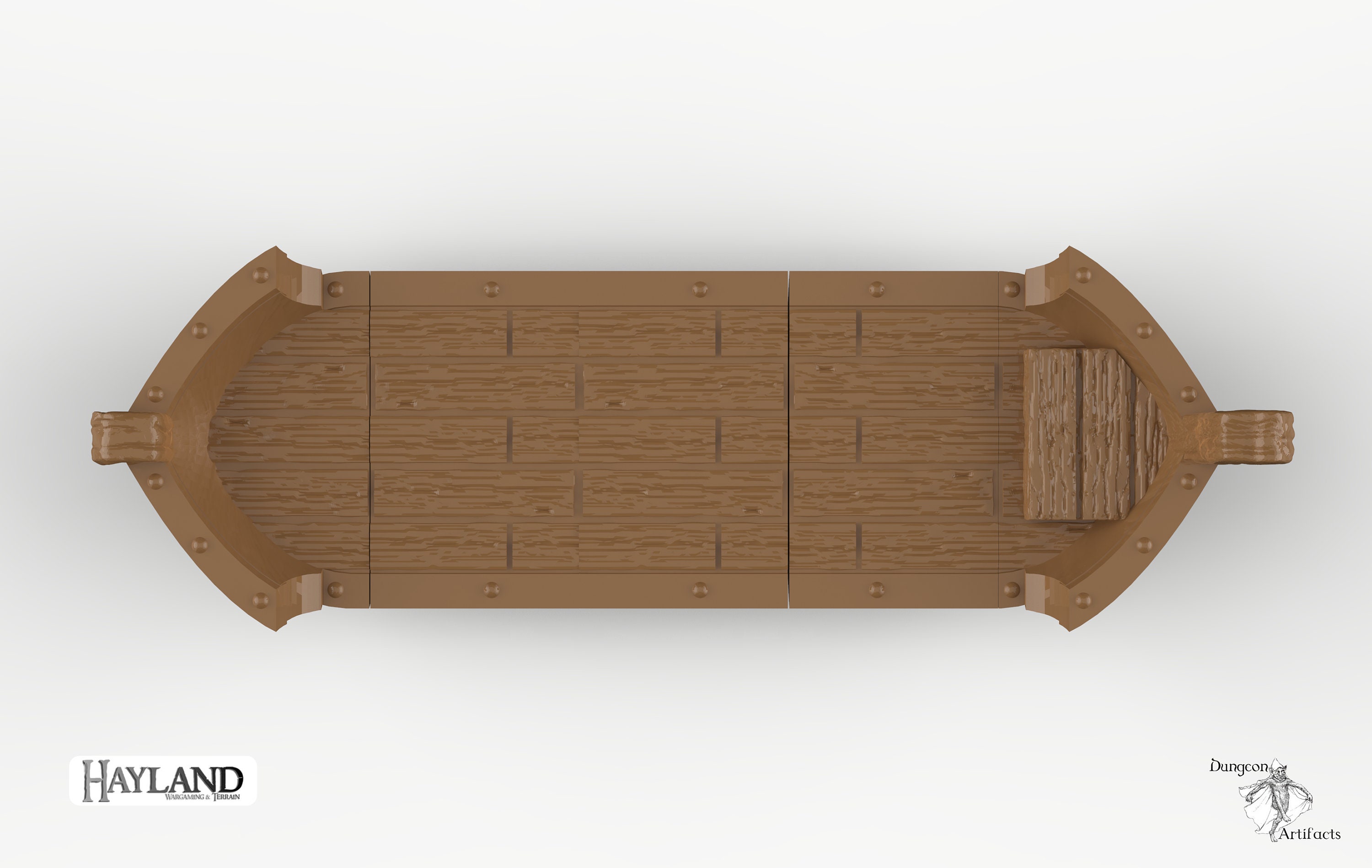 Medieval River Barge - 15mm 28mm 32mm Wargaming Terrain D&D Dnd ...