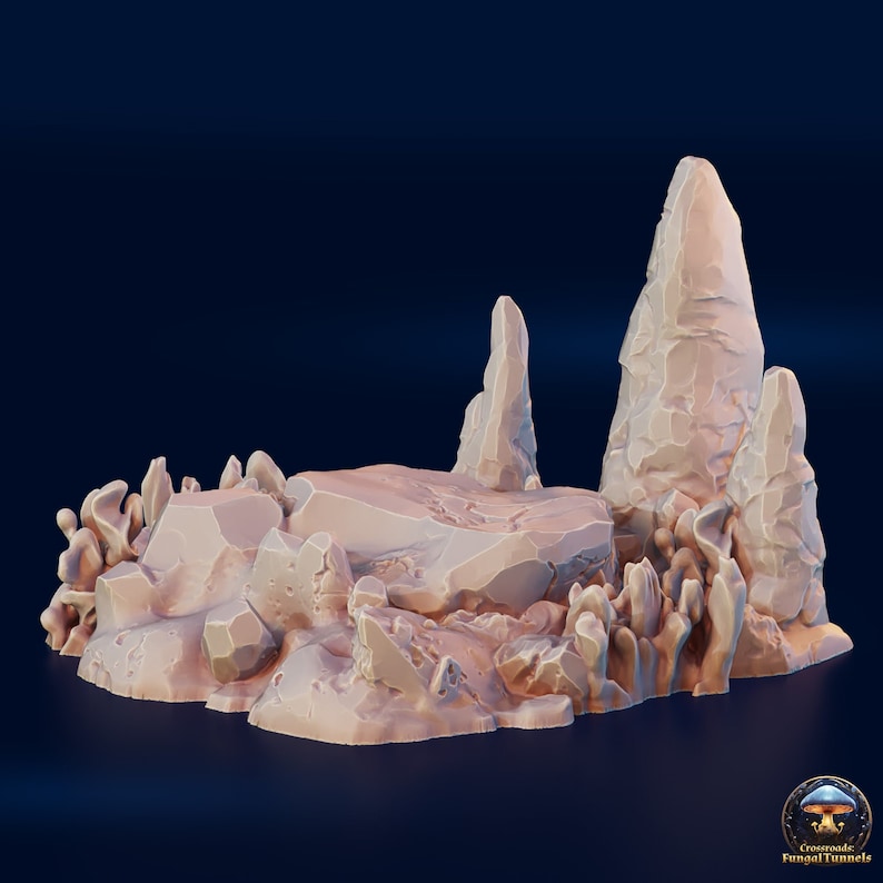 Large Stalagmites With Boulder and Fungus - Crossroads Fungal Tunnels ...