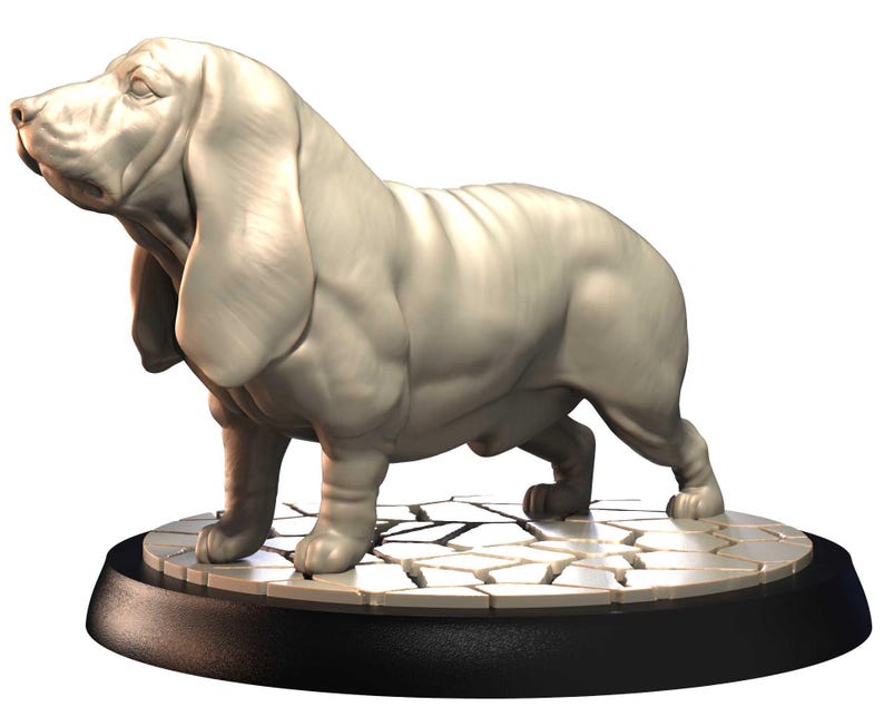 Basset Hound - Dogs Vol 1 - 3D IP Studios - Terrain Wargaming D&D Dnd ...