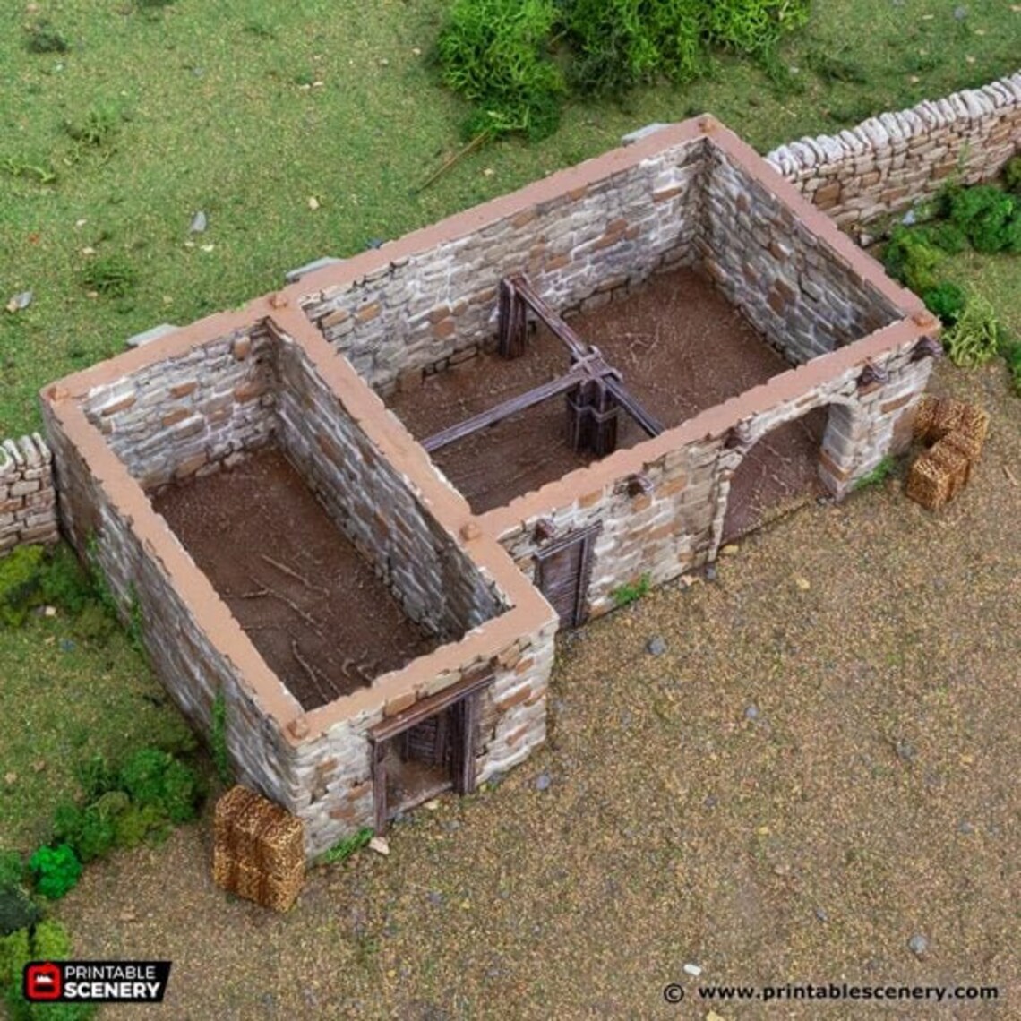 King Stables - King and Country - Printable Scenery Terrain Wargaming D ...