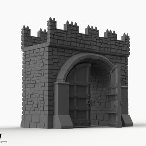 Winterdale Citadel Walls - Modular Medieval Castle Wall Set - 15mm 28mm ...