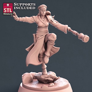 Monk Set - STL Miniatures - Wargaming D&D Dnd - Etsy
