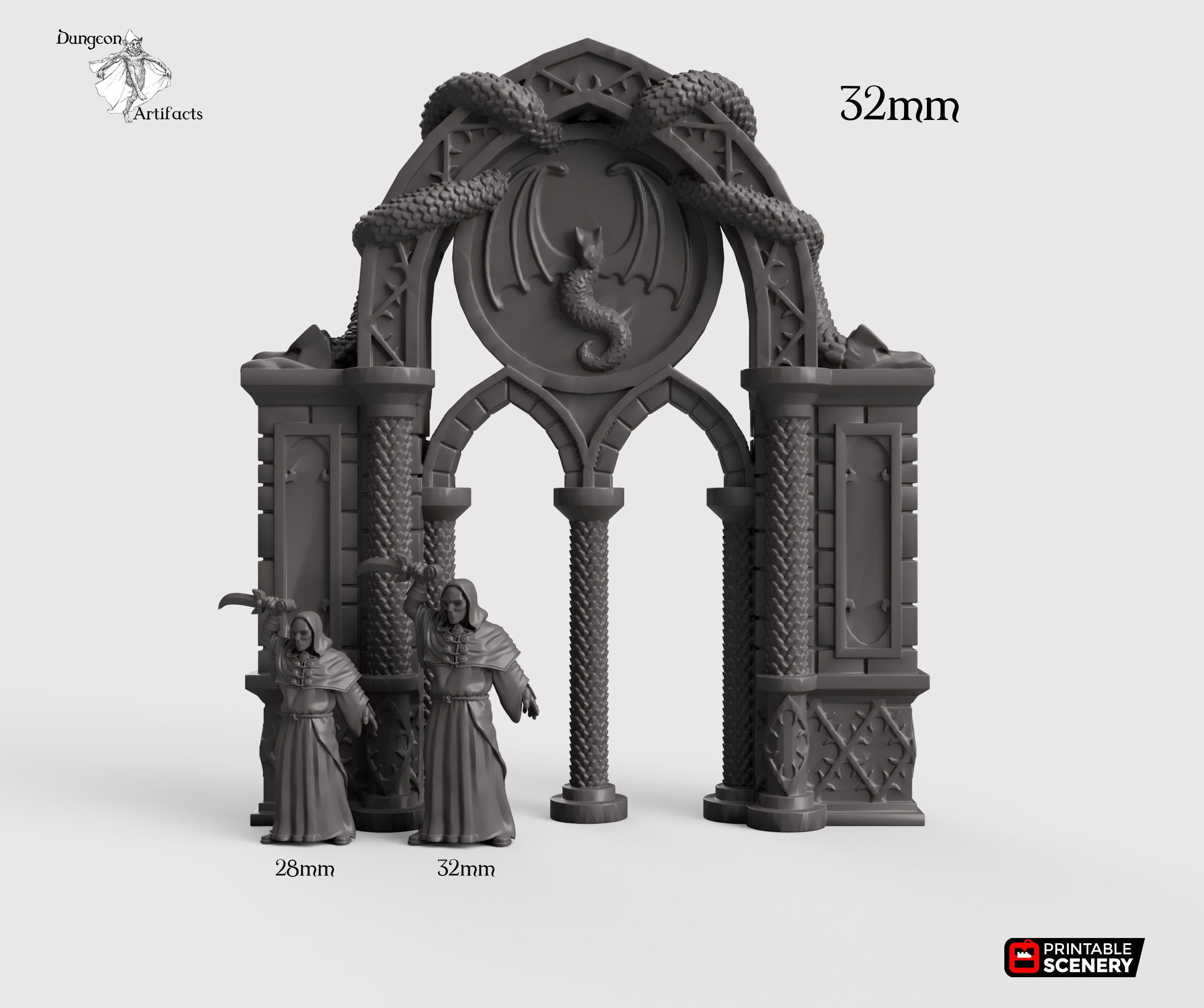 Rampage Dragon Archway 28mm 32mm Wargaming Terrain D&D Dnd | Etsy