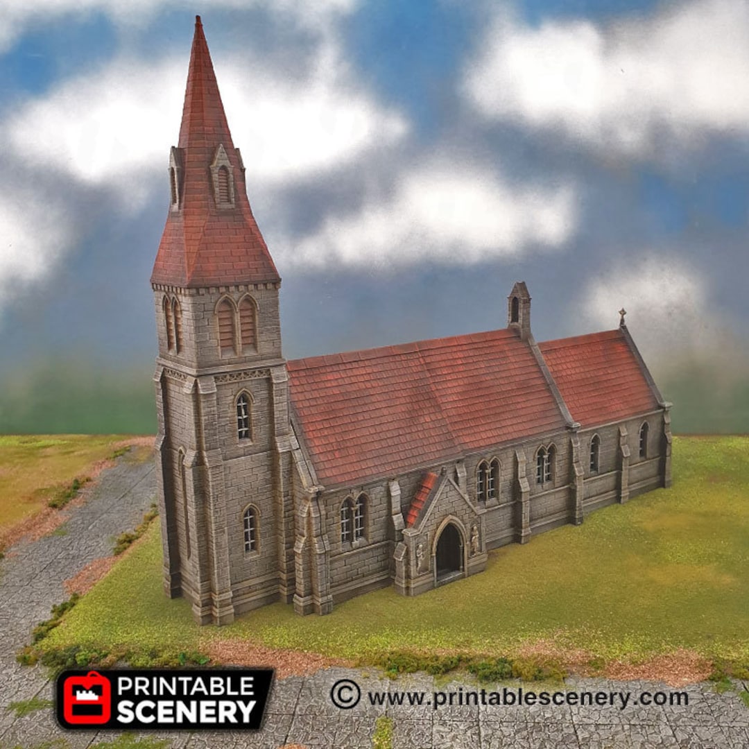 Ruined and Intact Medieval Church Bundle - Time Warp Wargaming Terrain ...