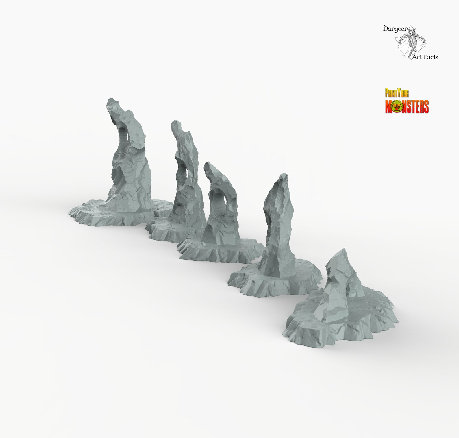 Sharp Glacier Ice Shards Print Your Monsters Fantastic - Etsy