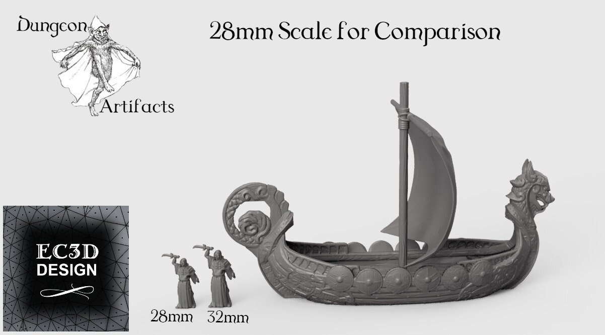 Longship Long Ship 15mm 28mm 32mm Wilds of Wintertide - Etsy Australia