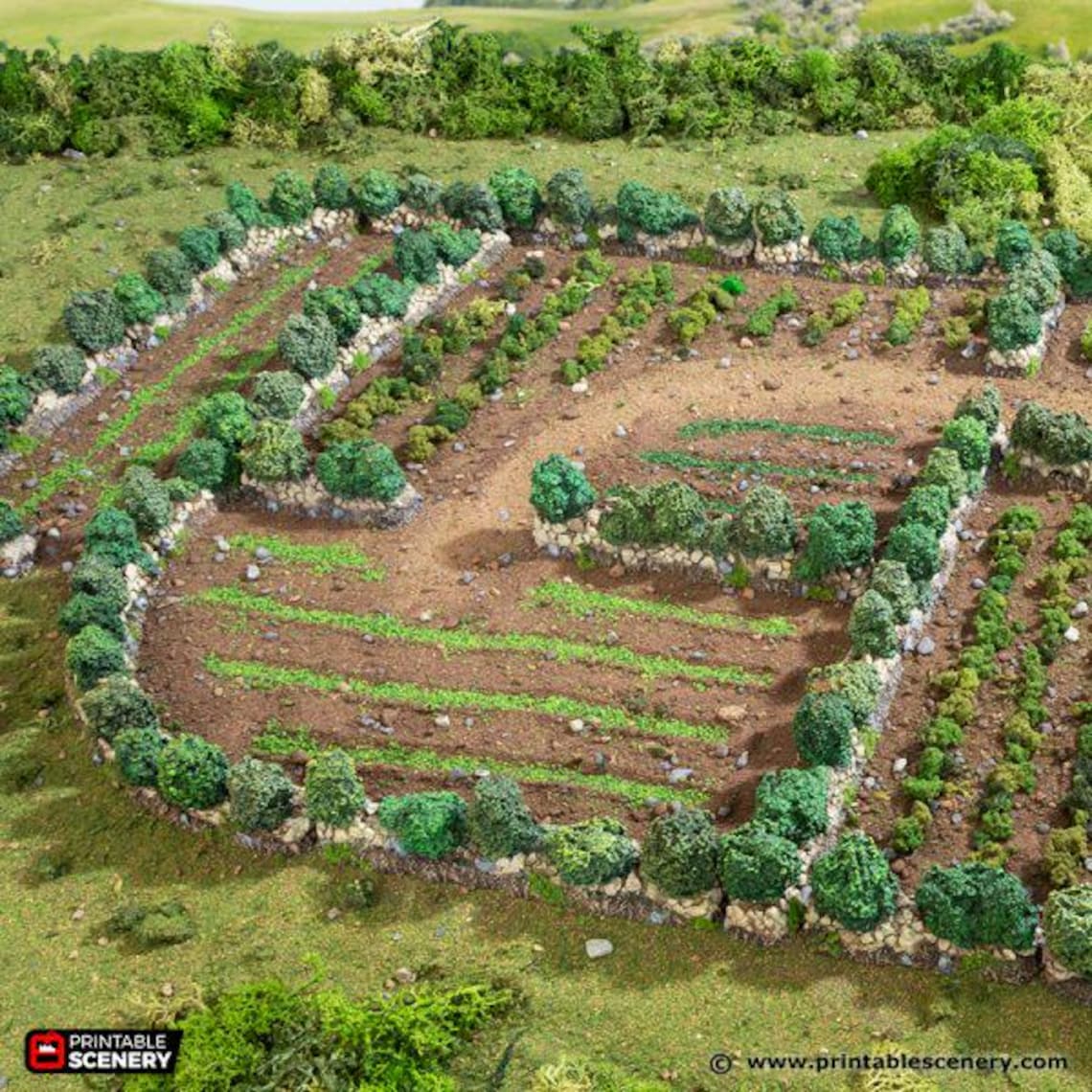 Bocage - King and Country - Printable Scenery Terrain Wargaming D&D Dnd ...