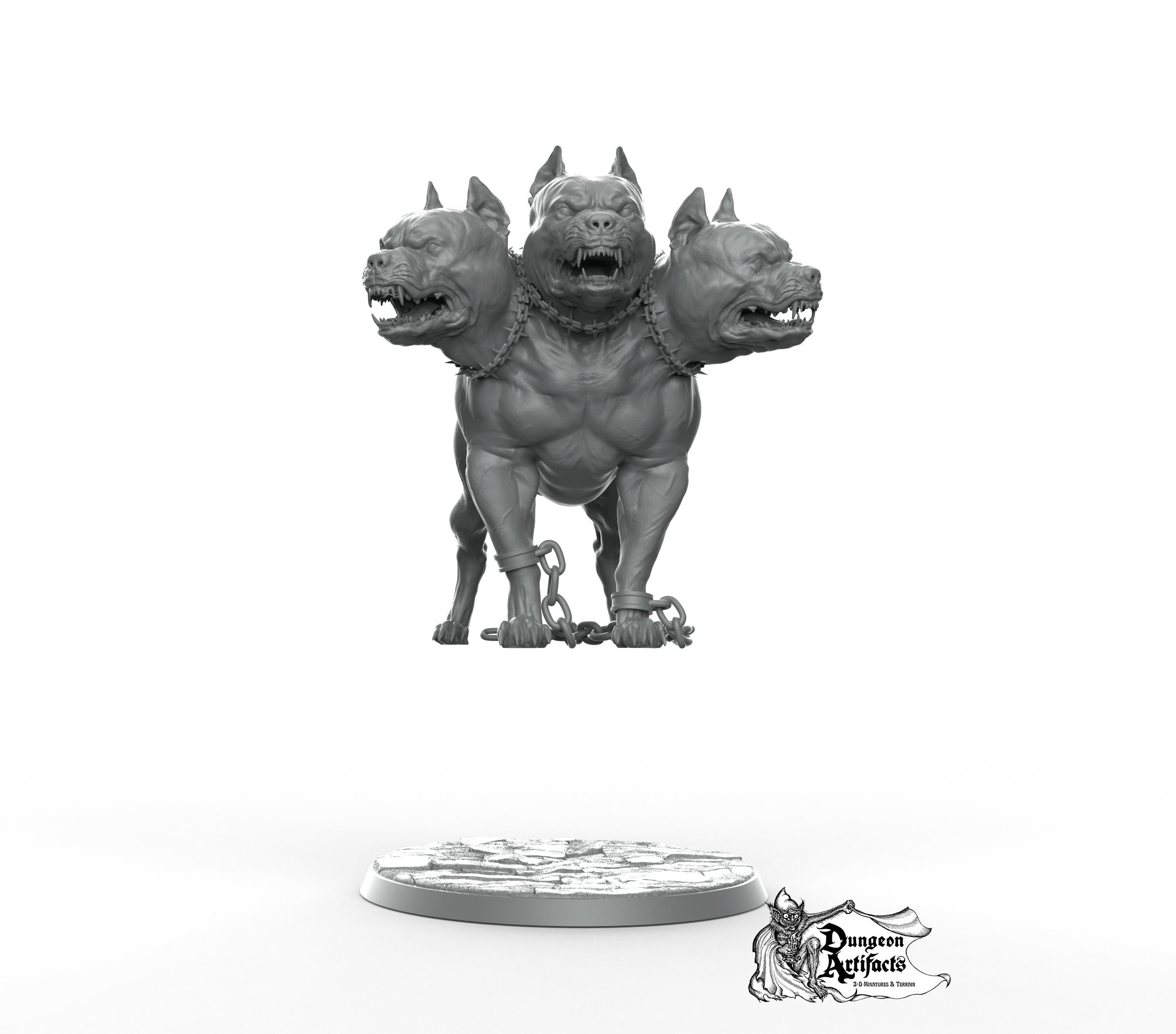 Cerberus Printomancer3d Miniatures Wargaming D&D Dnd - Etsy