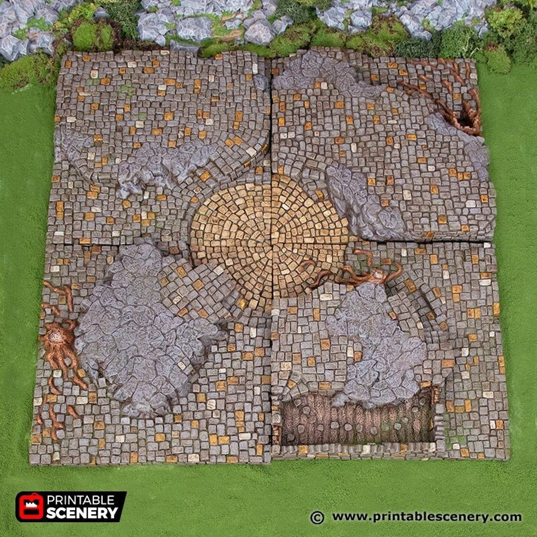 Town Square Tiles - Hagglethorn Hollow Printable Scenery 15mm 20mm 28mm ...