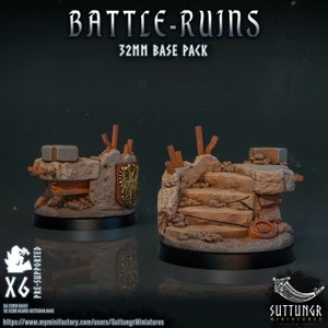 Battle Ruins Base Pack - Suttungr Miniatures Monster D&D Dnd Pathfinder ...