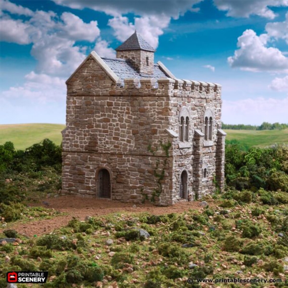 Norman Stone Keep King and Country Printable Scenery - Etsy