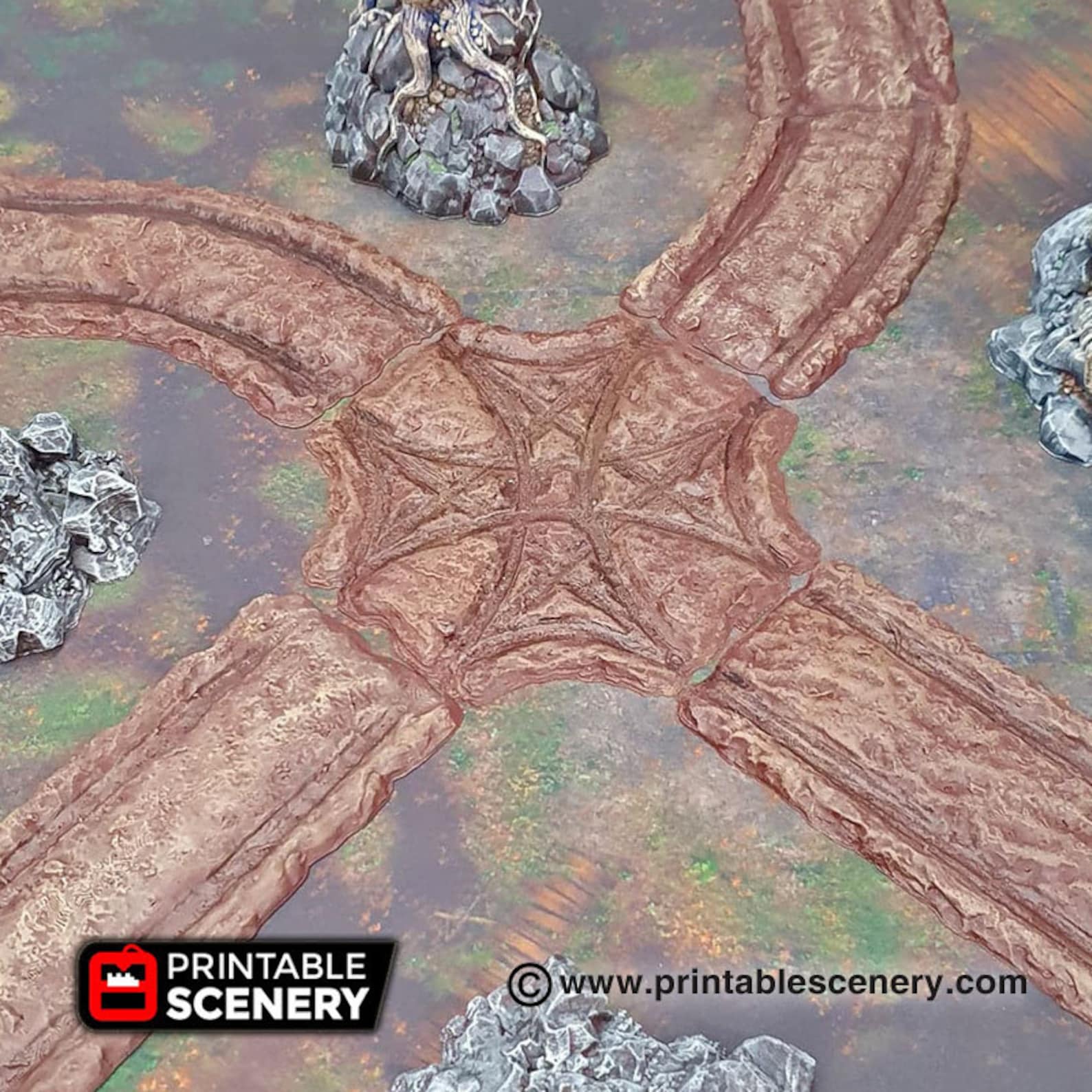Forest Cart Tracks - 15mm 20mm 28mm 32mm Printable Scenery Shadowfey ...