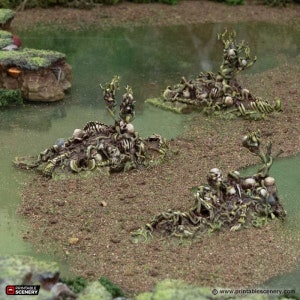 Death Marsh Mounds - the Gloaming Swamps - Printable Scenery Terrain ...