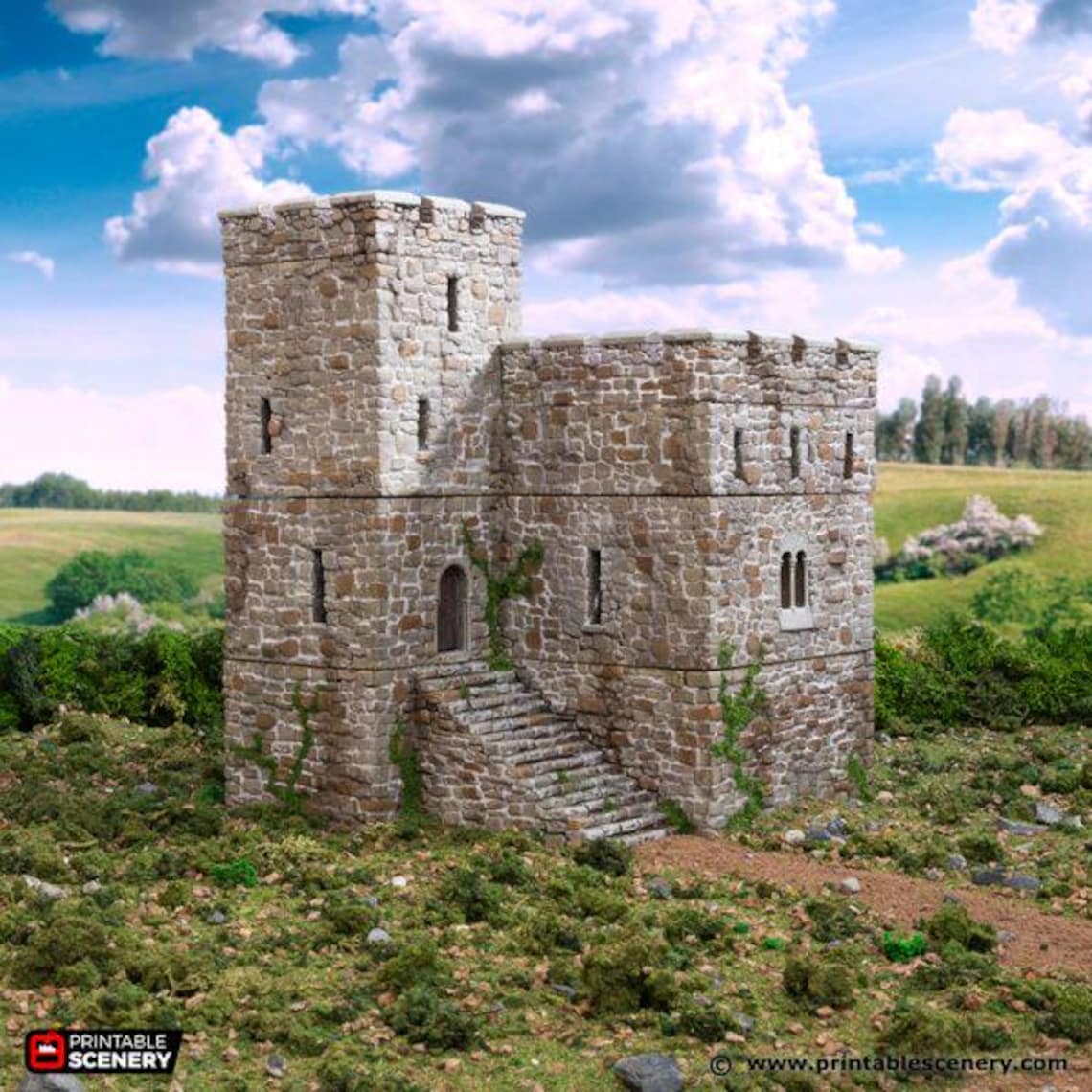 Norman Stone Fort - King and Country - Printable Scenery Terrain ...