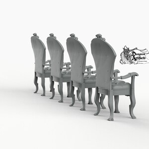 Fancy Chairs - STL Miniatures Wargaming Forgotten Realms D&D Dnd ...