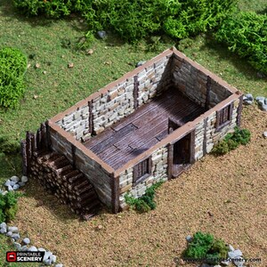 Norman Stone Barn - King and Country - Printable Scenery Terrain ...
