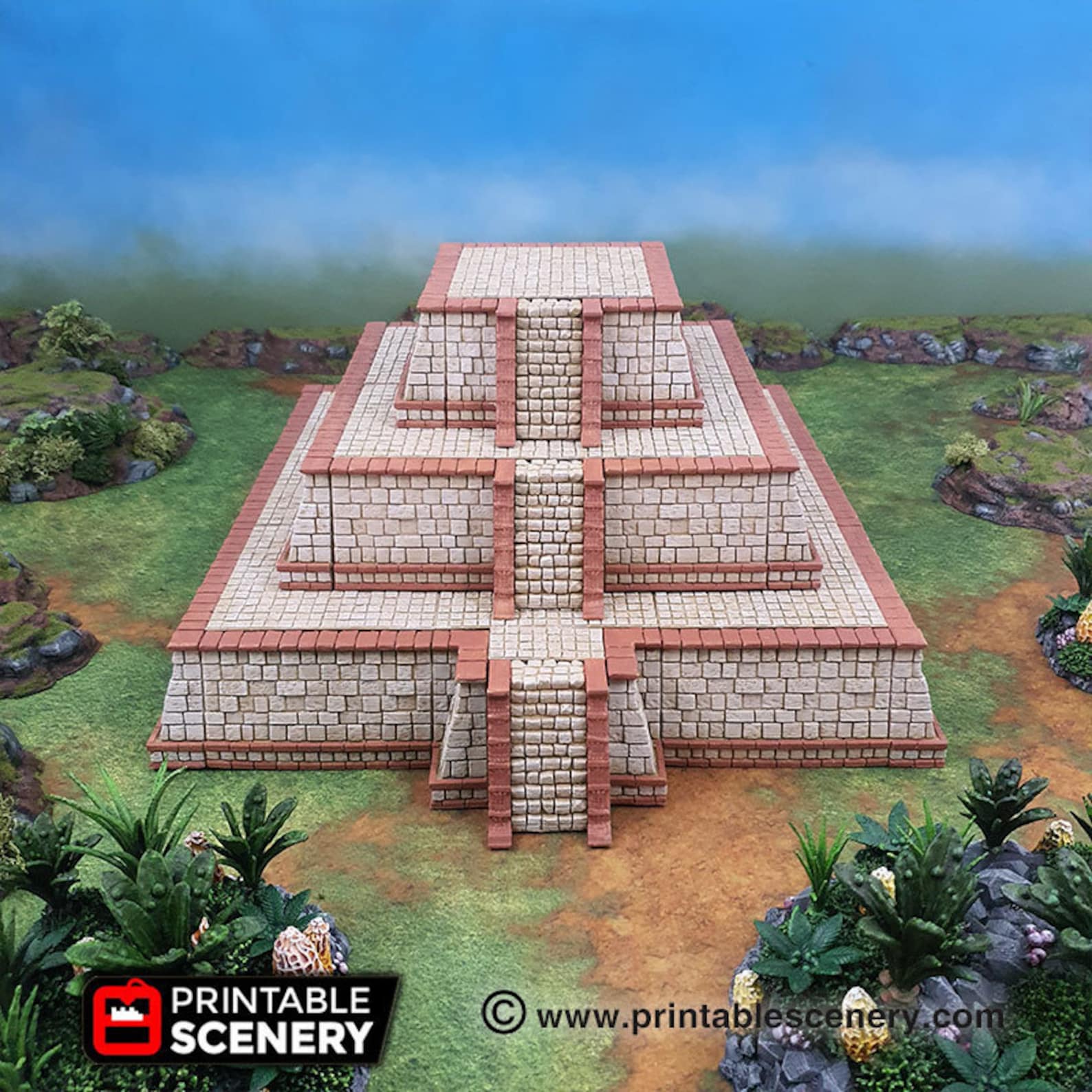 Openlock Pyramid - Step Pyramid 28mm 32mm Brave New Worlds New Eden ...
