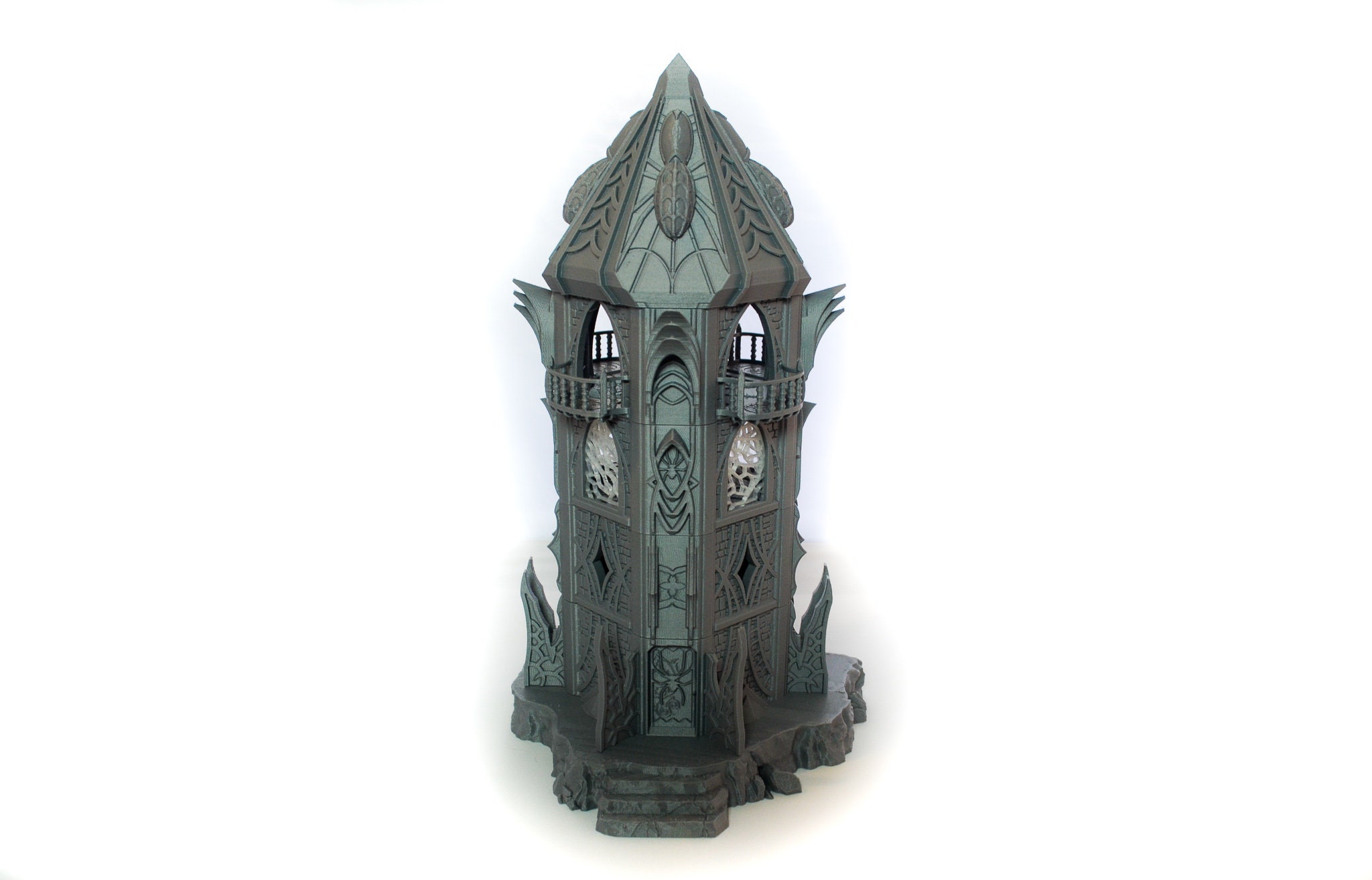 Dark Elf Modular Tower - Skyless Realms - 28mm 32mm Wargaming Terrain ...