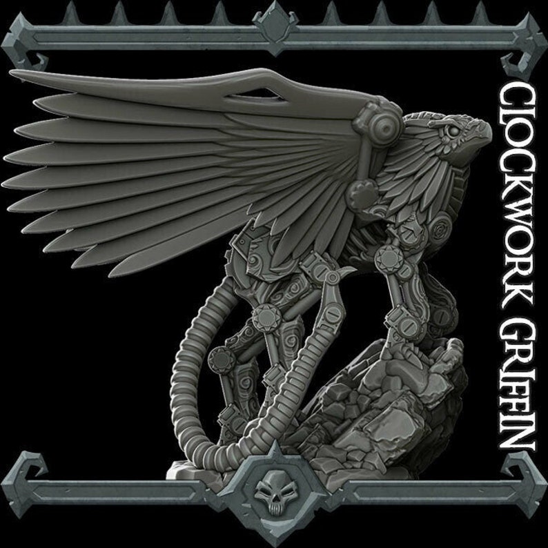 Clockwork Griffin - Griffon Gryphon Wargaming Miniatures Monster Rocket ...