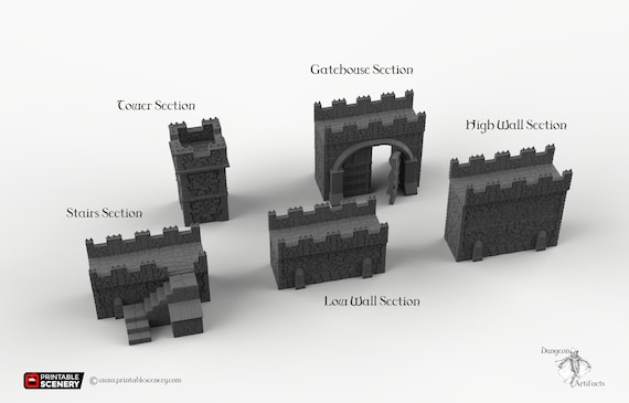 Minecraft Mittelalterliche Burgmauer