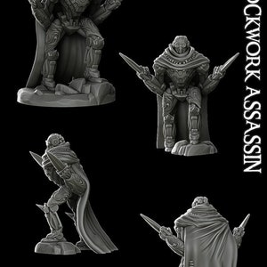 Clockwork Assassin - Wargaming Miniatures Monster Rocket Pig Games - Etsy