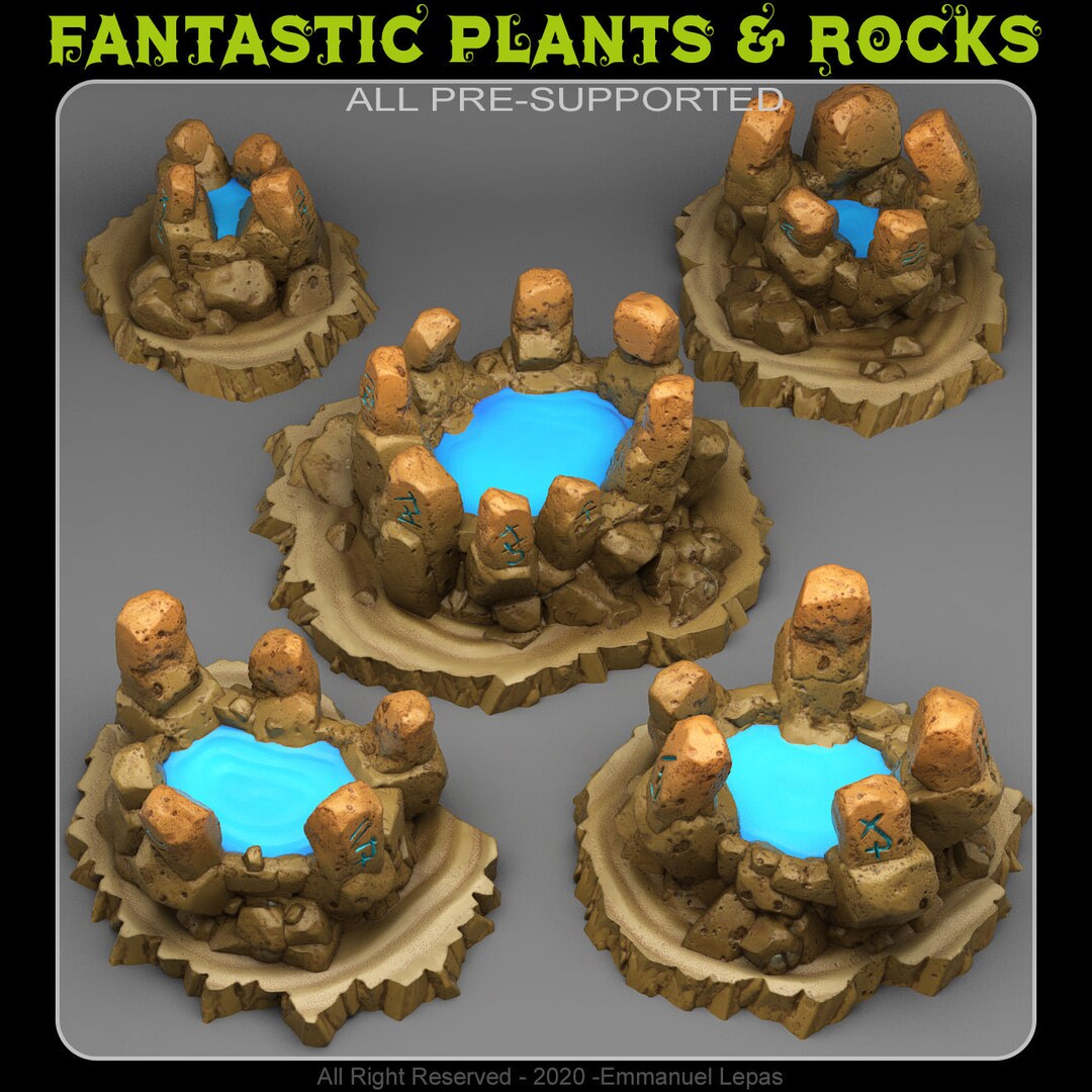 Magic Hot Springs - Print Your Monsters - Wargaming D&D Dnd - Etsy