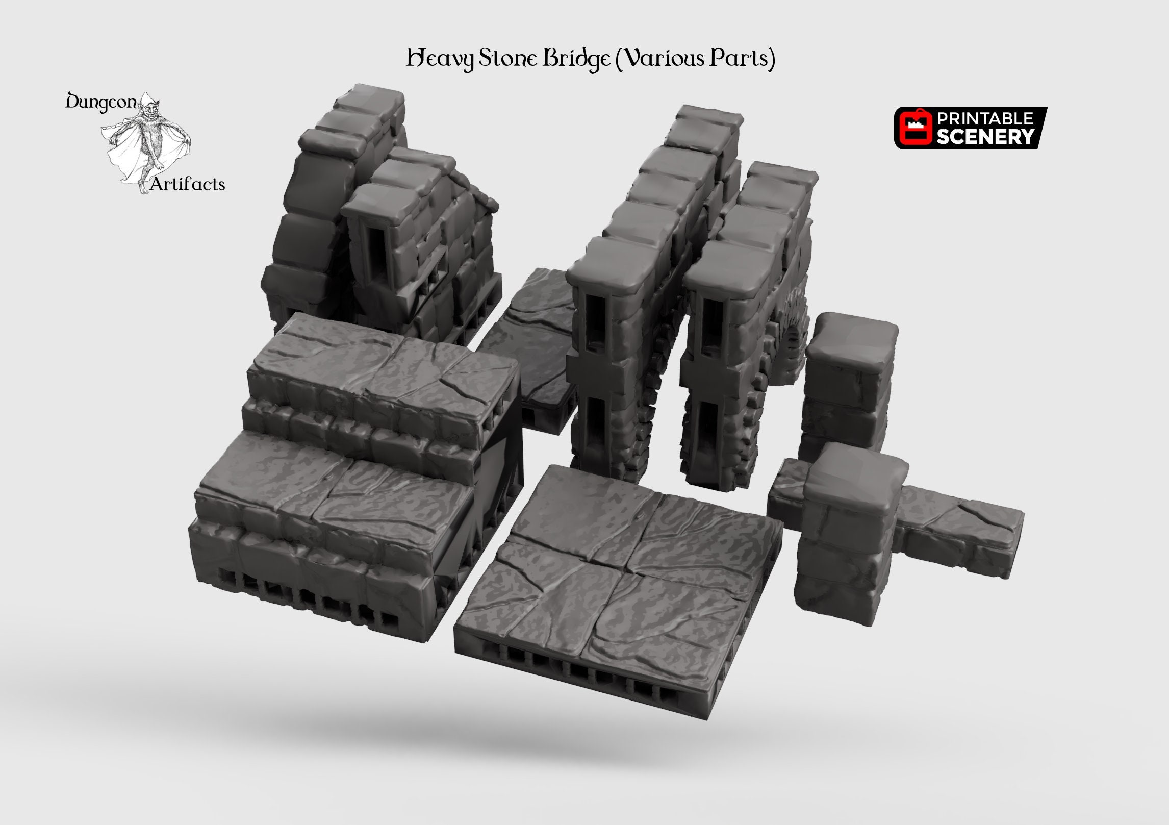 Heavy Stone Bridge 28mm 32mm Clorehaven and the Goblin - Etsy