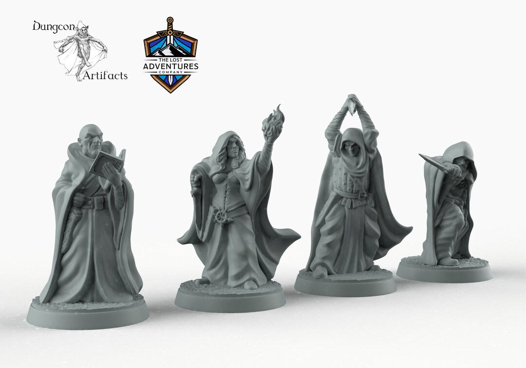 Cultist Fanatics Lost Adventures Wargaming D&D Dnd Pathfinder Mini ...