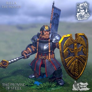Rilla - Armored Dwarf Hoplite - Ronin Arts Workshop, Wargaming, D&D ...