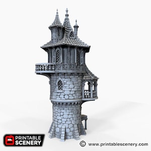 Wizard Tower - the Lost Islands 15mm 28mm 32mm Wargaming Terrain D&D ...