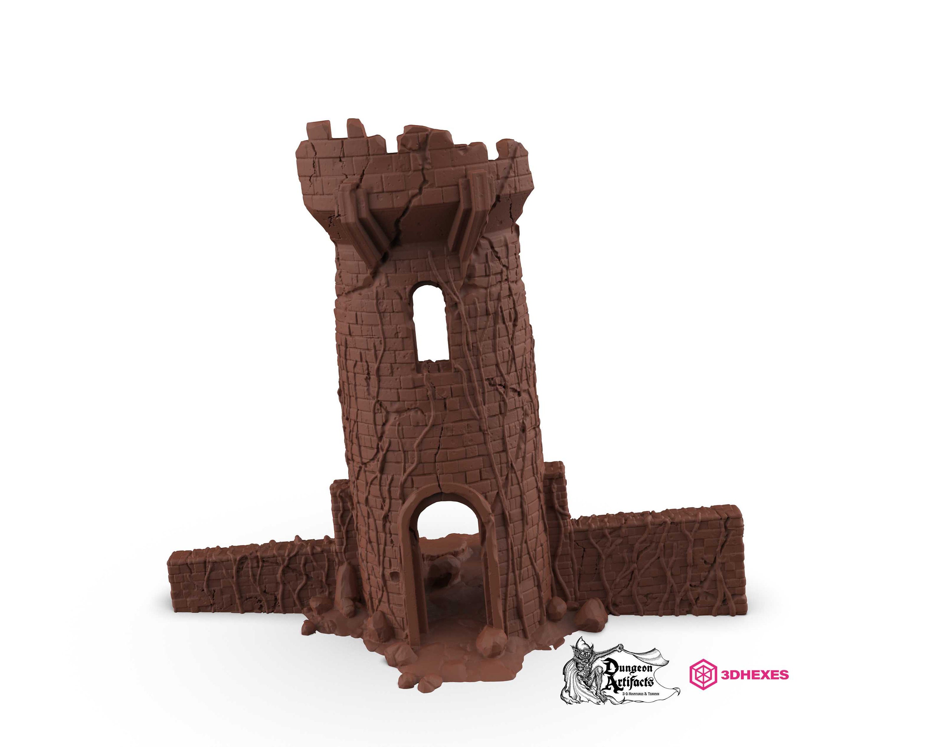 Ruined Swamp Tower 3dhexes Wargaming Terrain D&D Dnd - Etsy