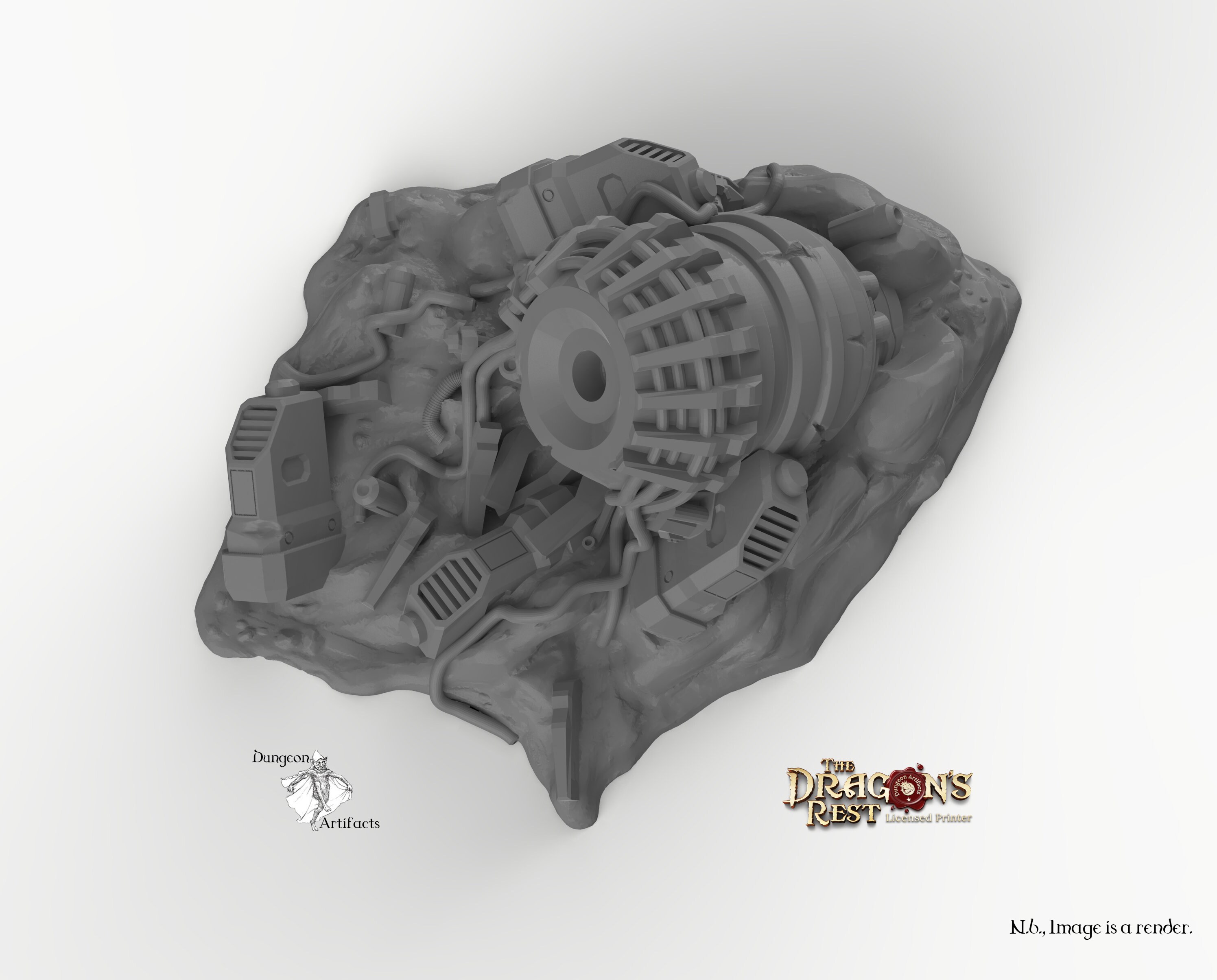 Destroyed Sci-fi Generator 15mm 28mm 32mm Dragon's Rest - Etsy