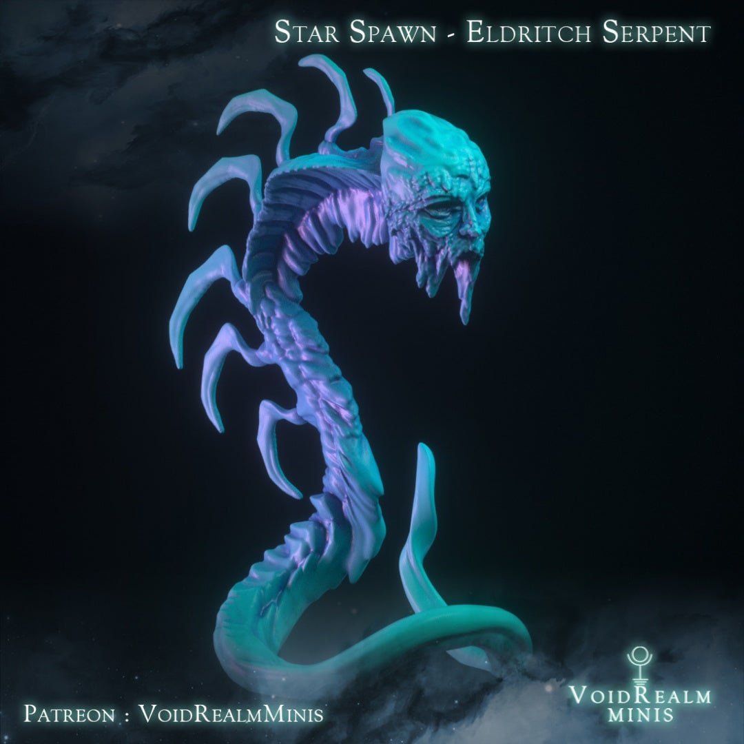 Star Spawn, Eldritch Serpent - Dwellers of N'kai - Voidrealm Minis ...