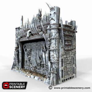 Entry Gates for Tribal Ramparts - 28mm 32mm the Lost Islands Wargaming ...