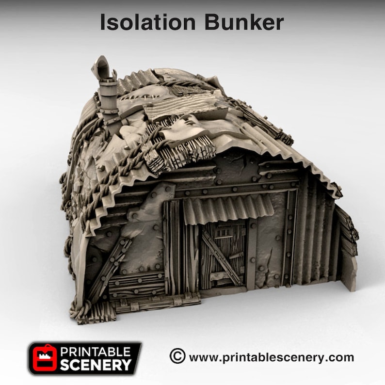 Isolation Bunker - 15mm 28mm 20mm 32mm Brave New Worlds Wasteworld ...