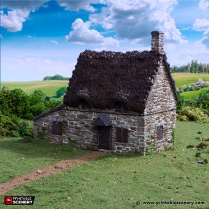 Crow Cottage - King and Country - Printable Scenery Terrain Wargaming D ...